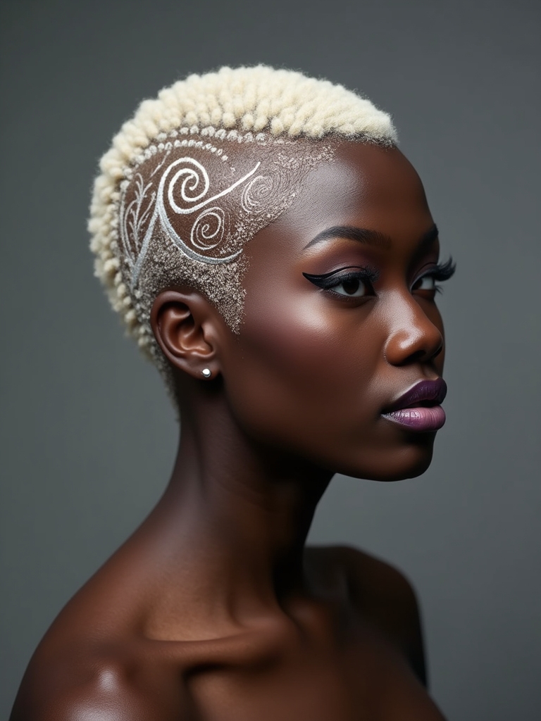 27+ Free Hand Hairstyles Sketched on Scalp and Worn Like Art